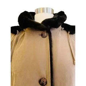 Utex | Jackets & Coats | Vintage Utex Long Brown Coat With Faux Fur ...